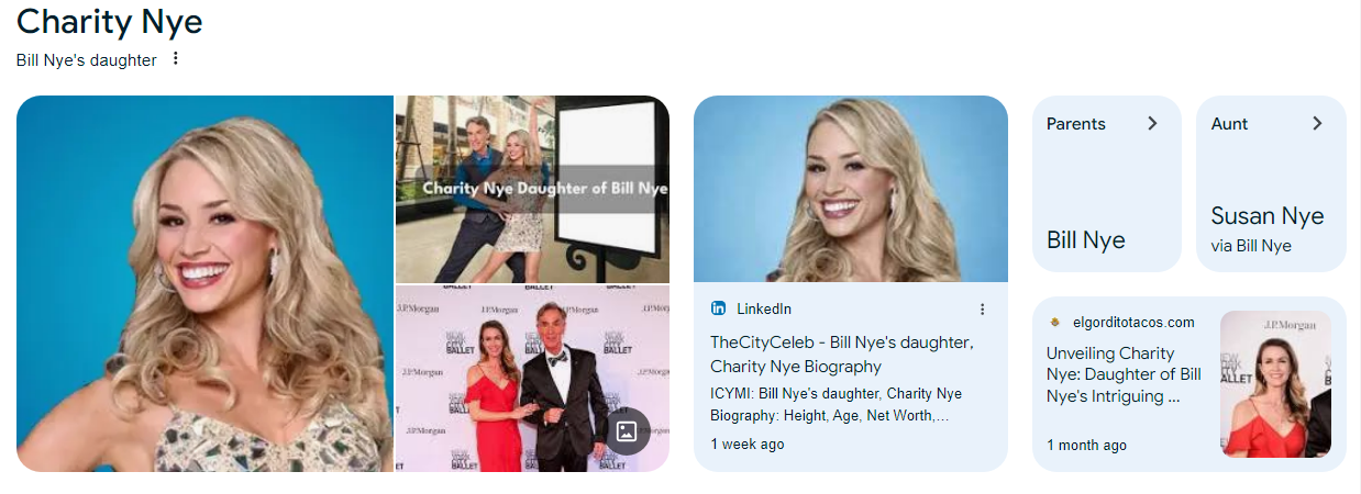 Who Is Charity Nye? Bill Nye’s Daughter’s, Career & More |NY Heading